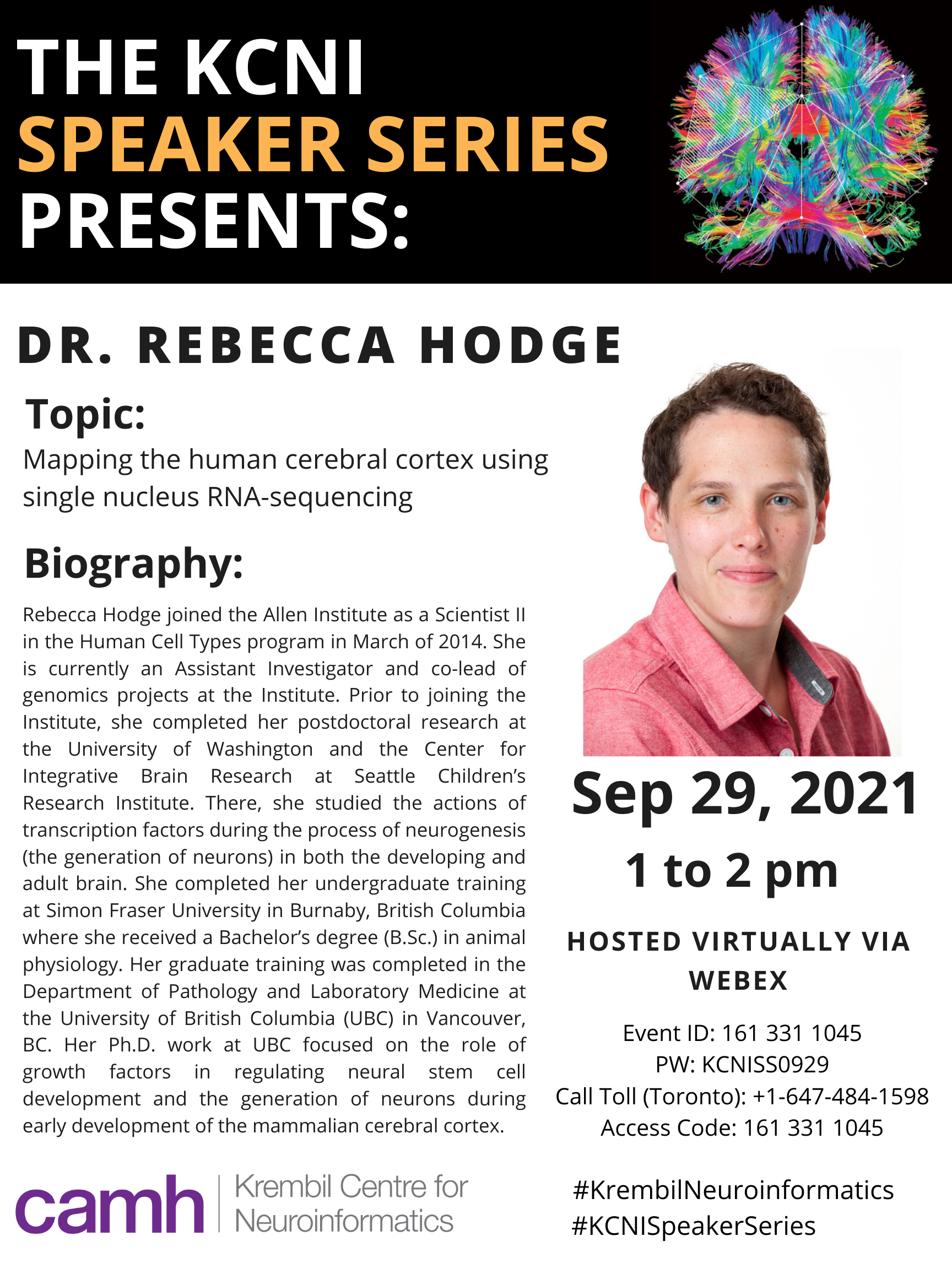 KCNI Speaker Series presents Dr. Rebecca Hodge – Wednesday, September ...